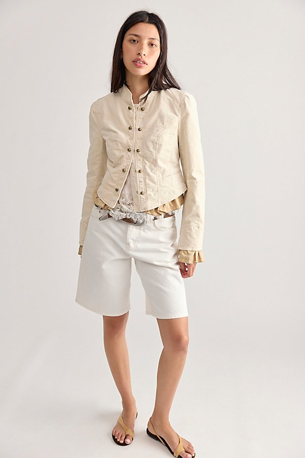 FREE PEOPLE Free People Cloud Nine Ruffle Band Jacket